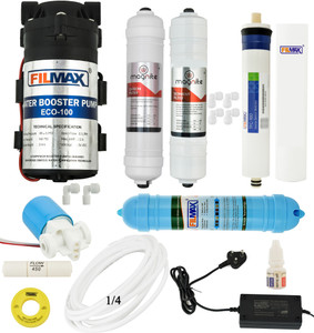 Filmax 100 GPD Booster Pump with Inline Filter, PP, 100 GPD Membrane ...