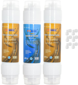 Filmax Pre & Post Carbon & Sediment Filter Set with elbow for all Water ...