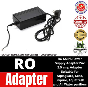 TechSupreme 24v 2.5amp RO SMPS Power Supply Adapter RO Water Filters ...