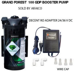 ARIACO GRAND FOREST 100 GPD ORIGINAL BOOSTER PUMP 24V DC WITH DECENT RO ...