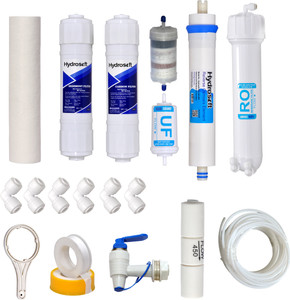 Hydrosoft Complete RO Service Kit with 100 GPD RO Membrane Solid Filter ...