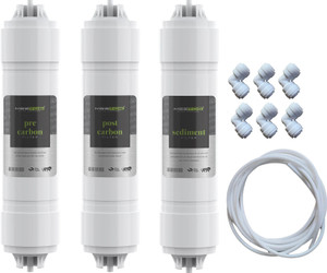 MEETOS Water Filter Inline Kit(Pre & Post Carbon,Sedimen) with Elbow ...