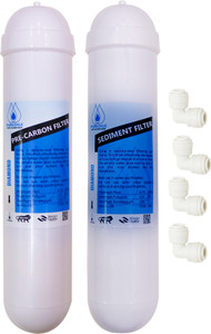 puredge Pre Carbon Filter, Sediment Filter and Elbow, Inline Filter Set ...