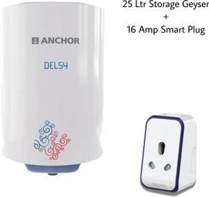Anchor By Panasonic Delsy 25L Storage Geyser with 16 amp Smart Plug ...