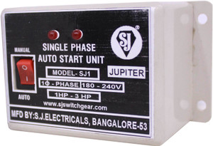 S J SINGLE PHASE AUTO START UNIT 1PHASE, 180-240V, 1-3HP Water Pump ...