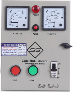 S S CONTROL 1.5 HP Single phase water pump panel Submersible Water Pump ...