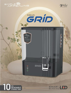 NILE AQUA GRID BLACK 10 L RO + UV + MTDS + SS (AS) Water Purifier ...