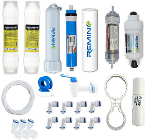 Remino Complete RO Service kit with copper Alkaline filter, 80 GPD RO ...