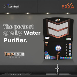 Dr Aqua fresh EXXA BLACK 12 L RO + UV + UF + Copper Guard + pH enhancer ...
