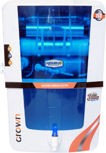 Remino Zinc + Copper Alkaline RO 8 Stage Water Purifier 12 L RO + UV ...