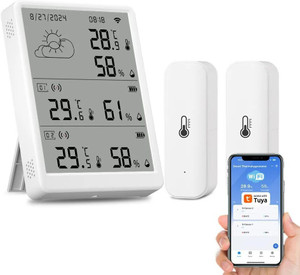 amiciSense Digital Weather Station, Indoor/Outdoor Temperature and ...
