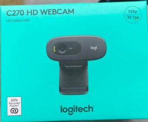 Logitech C270 HD 720 HD Webcam with Built-In Microphone USB ...