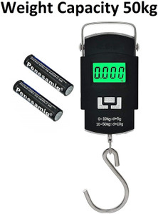 Axum Digital Hanging Scale, LCD Screen 50kg weight capacity, green ...