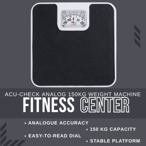 ACU-CHECK Analog 150kg Weight Machine for Human Body Weighing Scale ...