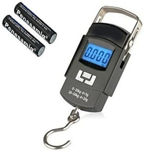 Napier Digital Hanging Scale, LCD Screen 50kg weight capacity, green ...