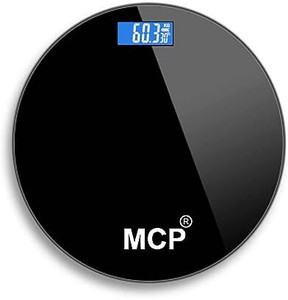 MCP Black Round Weighing Scale - 180kg Capacity for Home, Gym, and ...