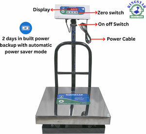 King Star 400X400MM Platform Scale Capacity 200Kg Acc.20g Min.400g Pan ...