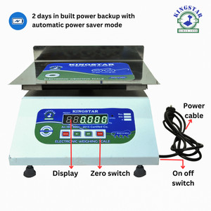 King Star Tabletop L Pan Scale Front and Back Green Display Capacity ...