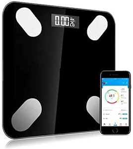 ELEGANT SHOPPING Bluetooth Electronic Thick Tempered Glass LED Display ...