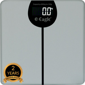 EAGLE Weight Machine for Body Weight Capacity 200 kg,6mmTempered Glass ...