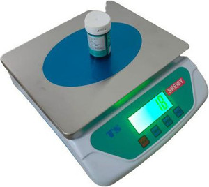 Skeisy steel-TS 500 l 30Kg With Adapter Weighing Scale (White) Weighing ...