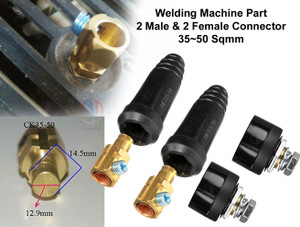 Mass Pro 2 Pair Quick Fitting Welding Machine Connector Male/Female ...