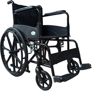 markon Powder Coated Mag Wheelchair Foldable Wheelchair with Safety ...