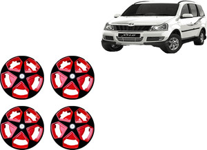 ALPINEZO CAR WHEEL CAP/WHEEL COVER ASTER DEGINE "RED_BLACK" 15 INCH ...