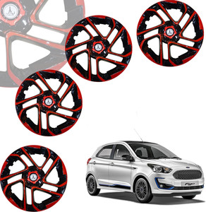 HOTRENZ CAR WHEEL CAP/ WHEEL COVER ANTIQUE DEGINE "RED_BLACK" 14 INCH ...