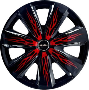 PRIGAN Firebolt Black Red 12 INCH Wheel Cover For Universal For Car ...
