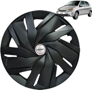 PRIGAN Indica V2 Eagle Matte Black 14 INCH Wheel Cover For Tata Indica ...