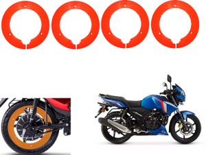 Sunriders Bike Wheel Cover 17 Inch For Tvs Apache Rtr 160 Orange Pack ...