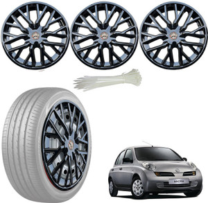 WolkomHome Wheel cap, Hub Cap WheelCover Full Black Car Accessories 15 ...