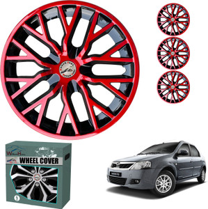 WolkomHome Wheel cap Hub Cap WheelCover Delta Red Black Car Accessories ...