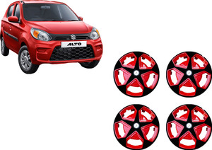 ALPINEZO CAR WHEEL CAP/WHEEL COVER ASTER DEGINE "RED_BLACK" 12 INCH ...