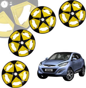 ALPINEZO CAR WHEEL CAP/WHEEL COVER ASTER DEGINE "YELLOW_BLACK" 12 INCH ...