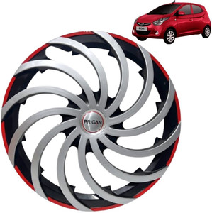 PRIGAN Eon CYCLONE Silver Black Red 12 INCH Wheel Cover For HYUNDAI Eon ...