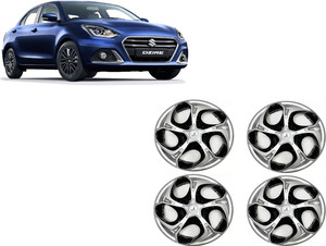 ALPINEZO CAR WHEEL CAP/WHEEL COVER HAWK DC-C DEGINE "SILVER_BLACK" 14 ...