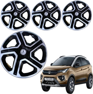 KFTON WHEEL CAP/WHEEL COVER NEXON DESIGN "SILVER _BLACK"16 INCHES Wheel ...