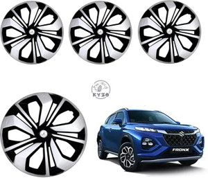 KYZO CAR WHEEL CAP/ WHEEL COVER FRONX "BLACK_SILVER" 16 INCHI Wheel ...