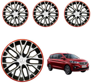 KYZO CAR WHEEL CAP/ WHEEL COVER DELTA DEGINE "SILVER_BLACK WITH RED ...