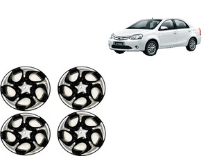 ALPINEZO CAR WHEEL CAP/WHEEL COVER HAWK DC-B DEGINE "SILVER_BLACK" 15 ...