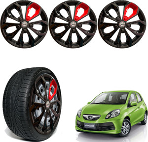 WolkomHome Car accessories Wheel cap, Hub Cap 14 Inch FURRY BLACK RED ...