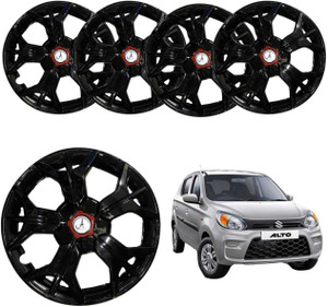 KYZO CAR WHEEL CAP/ WHEEL COVER SHARP DEGINE "BLACK & MIDDLE RED" 12 ...