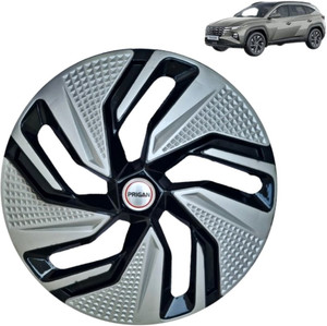 PRIGAN Blaze Black Silver 14 Inch For Exter Wheel Cover For HYUNDAI ...