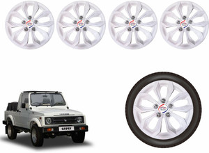 AUTO PEARL White23_R15" Press Type Wheel Hubcap with Retention Ring ...