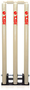 TSI SPORTS Cricket Wooden Spring Back Stump Set 28" With Metal Base ...