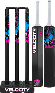 BSM Velocity Bat and Stumps Combo Black - Buy BSM Velocity Bat and ...