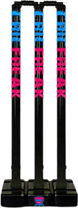 BSM CricFreak Hard Plastic 1-Stump Set – Blue & Pink (2-Color Combo ...