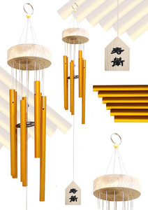 Plus Value Metal Wind Chime 6 Rods Pipes for Home Office Positive ...